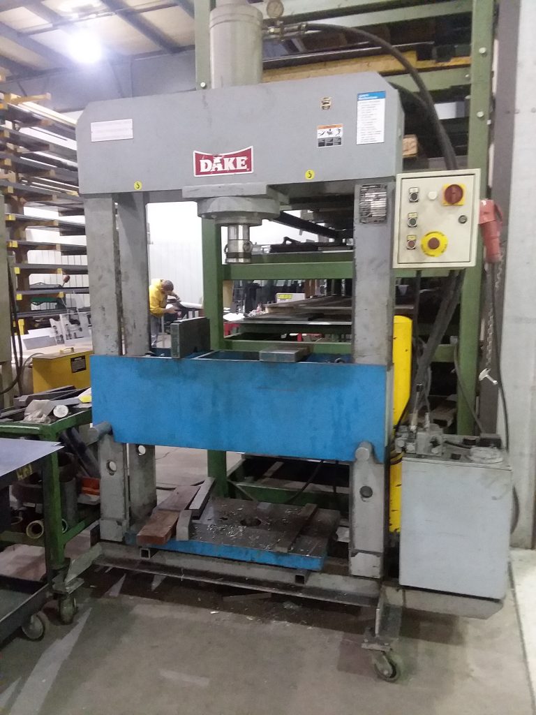 DAKE 100-ton Hydraulic Press - H&H Welding